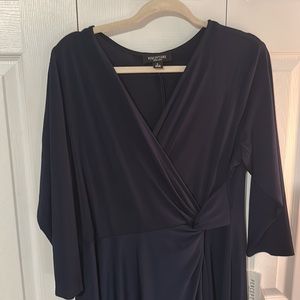 Perceptions | Dresses | Nwt Navy Faux Wrap Dress | Poshmark